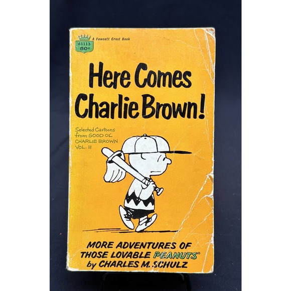 Accents | Vtg 1968 Peanuts Paperback Book Here Comes Charlie Brown By ...